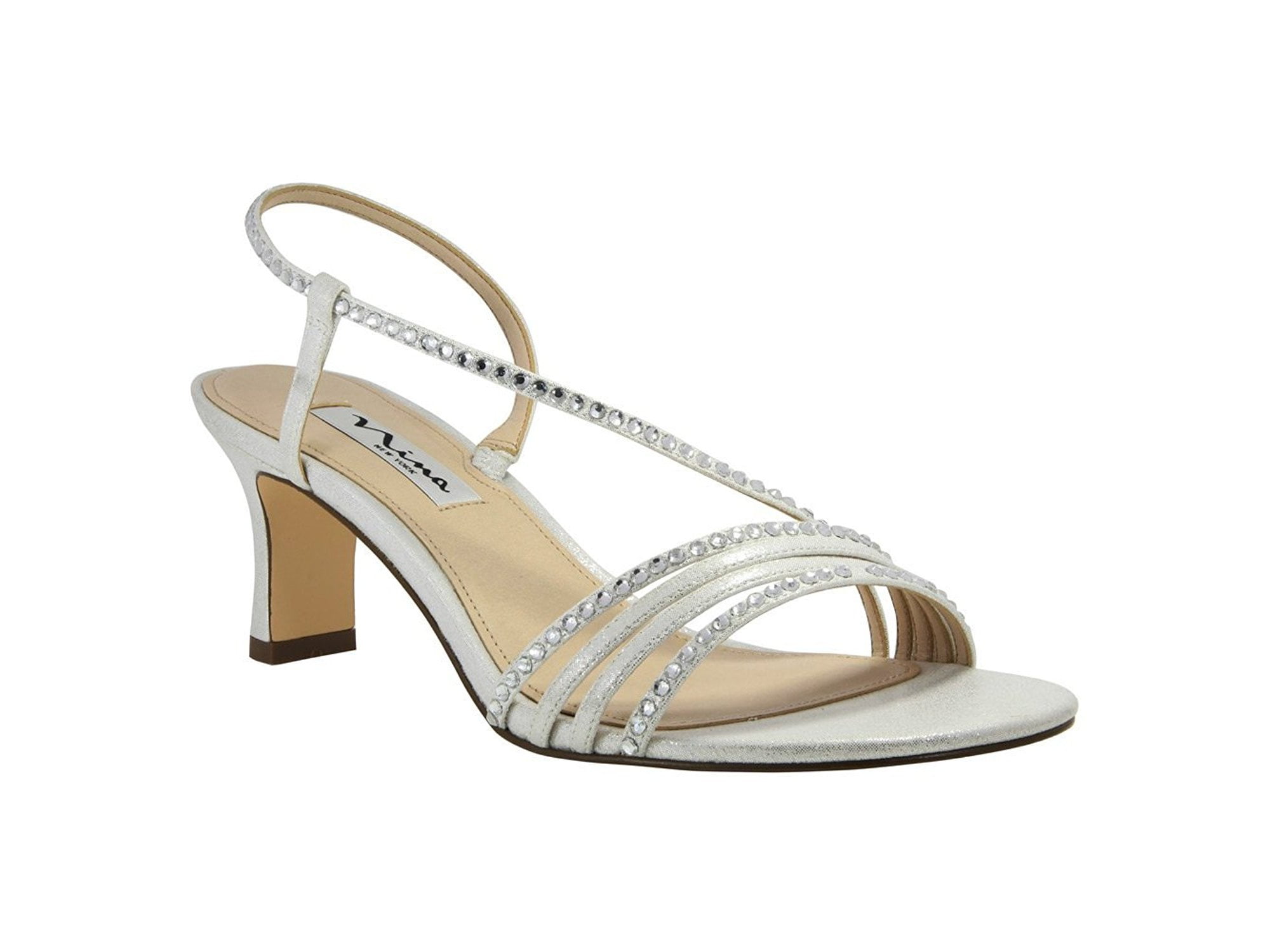 Nina Womens Gerri Open Toe Formal Slingback Sandals - Walmart.com