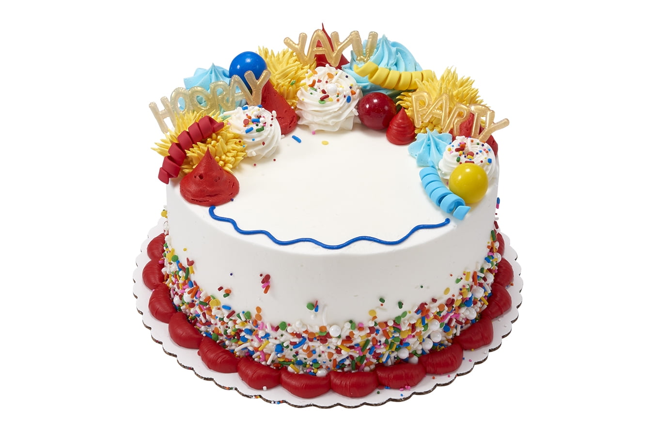 Hip Hip Hooray Round Cake - Walmart.com