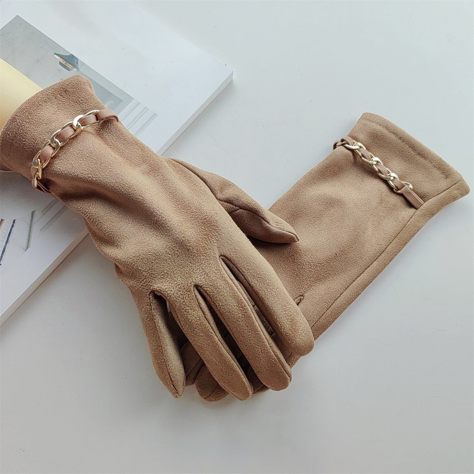 Click here for Bramtres Leather Gloves snow Gloves Womens Autumn... prices