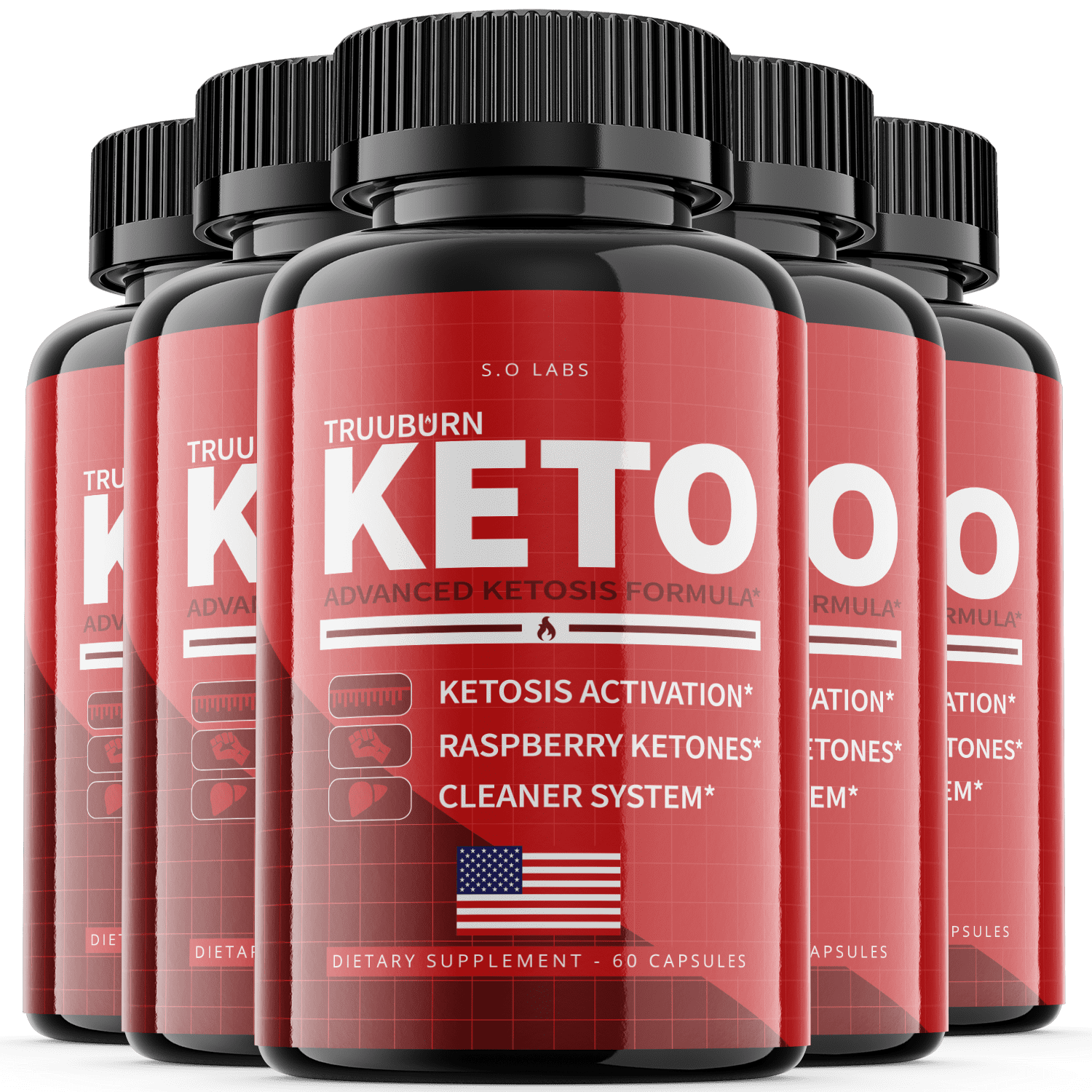 (5 Pack) Truuburn Keto Diet Pills with Truuburn Keto Advanced Formula ...