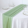 BalsaCircle 72" Sage Green Extra Premium Chiffon Table Top Runner ...