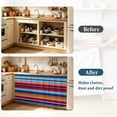 Abstract Cabinet Curtains for Kitchen 32"W x 55"L, Colorful Mexican ...