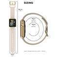 iTech Fusion 3 Unisex Adult Rectangular Smart Watch, Beige, Silicone ...