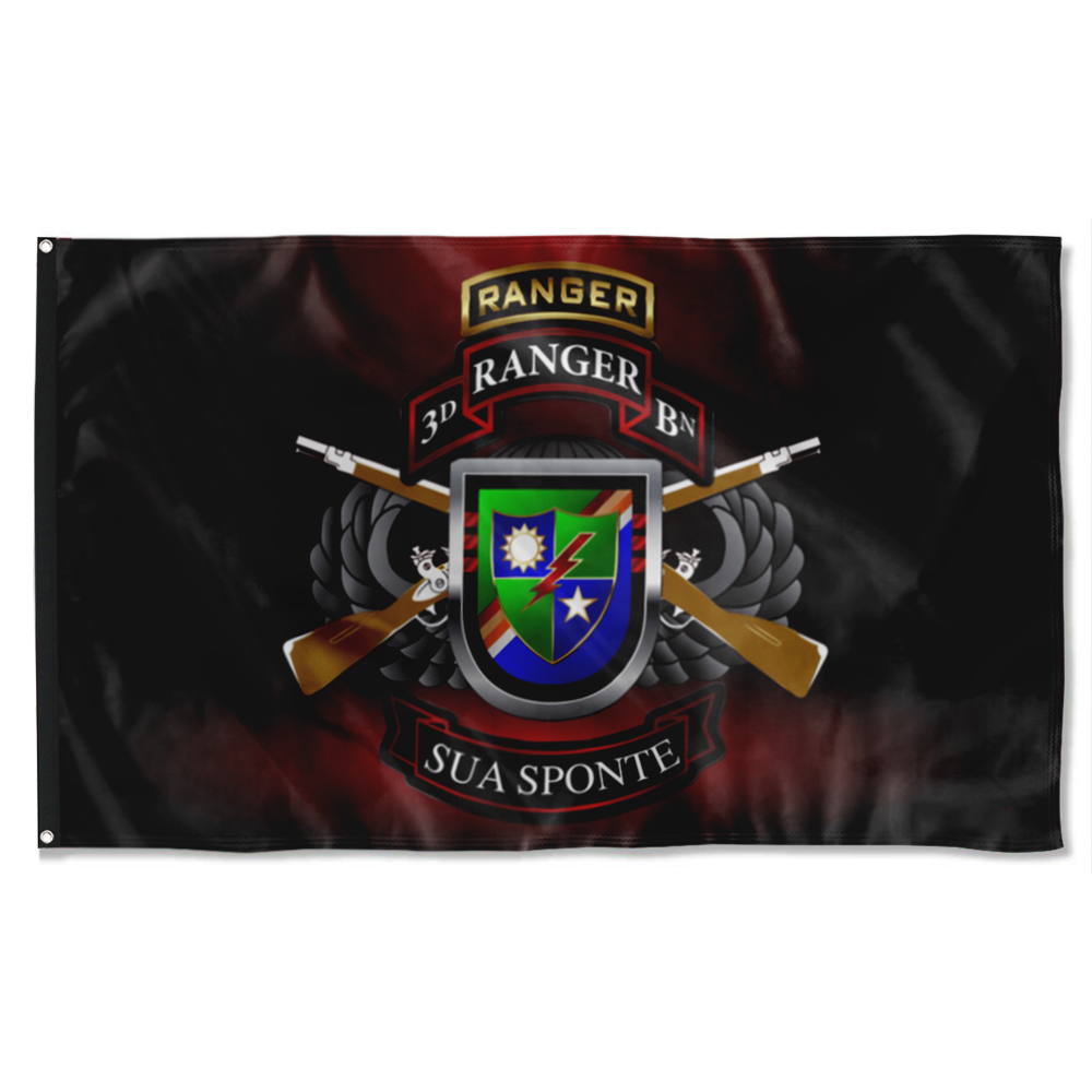 Cayyon 3/75 Battalion Tabbed Ultimate Flag 3x5Feet Military Banner with ...