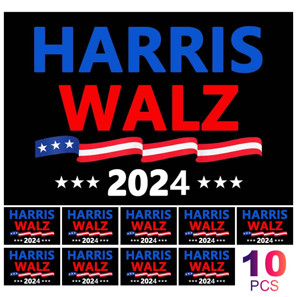 Harris Walz - Adhesivo vinilo para ordenador portátil 2024 10 unidades ...