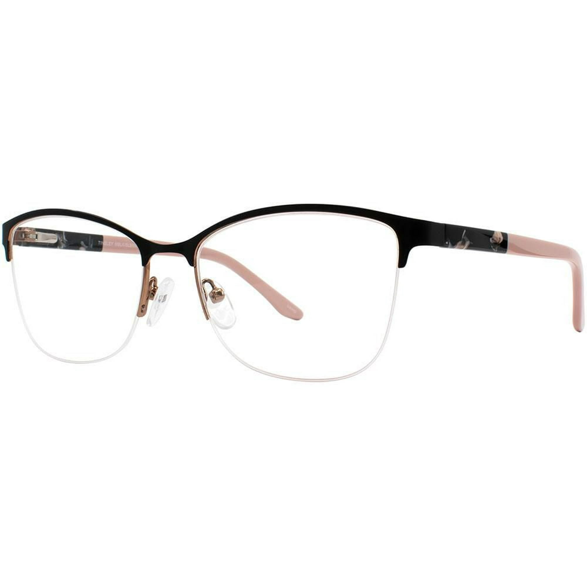 Click here for Cosmopolitan Tinsley Black/Brown Eyeglass Frame 54 prices