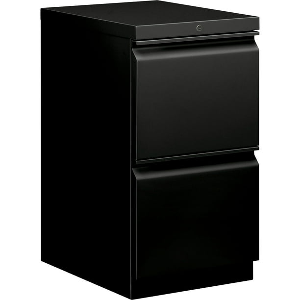 HON 2 Drawers Vertical Lockable Filing Cabinet, Black - Walmart.com