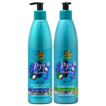 Silicon mix Rizos Naturales Shampoo 16oz + Conditioner 16oz + Leave in ...