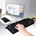 Acrylic Keyboard Stand, 17*5.7*1.2 Inch Ergonomic Riser, 15-Degree Tilt ...