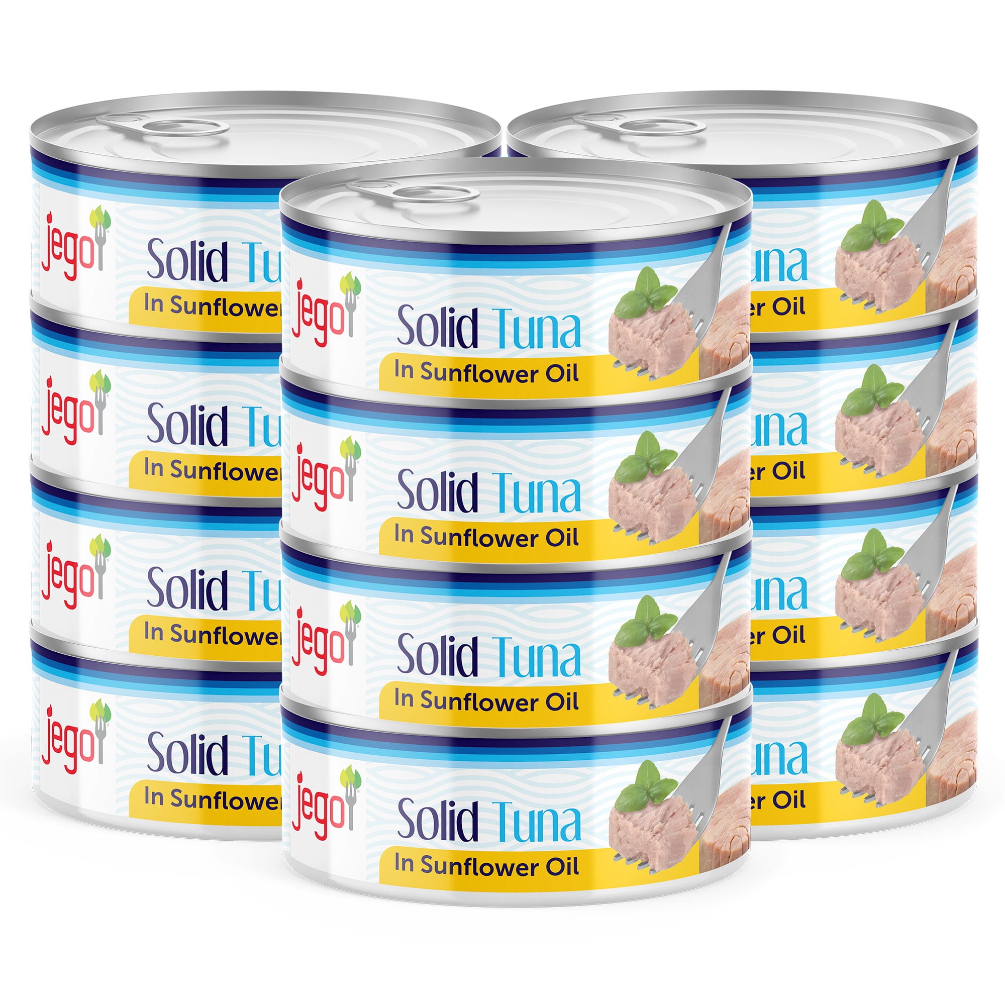 Jego Solid Tuna in Sunflower Oil | Wild Natural Catch Tuna | Keto | Low ...
