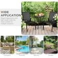 Gymax 2-Piece Patio Dining Chairs Set with Steel Frame for Yard and ...