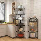 tonchean 6-Tier Carbon Steel Kitchen Corner Shelf Rack Free Standing ...