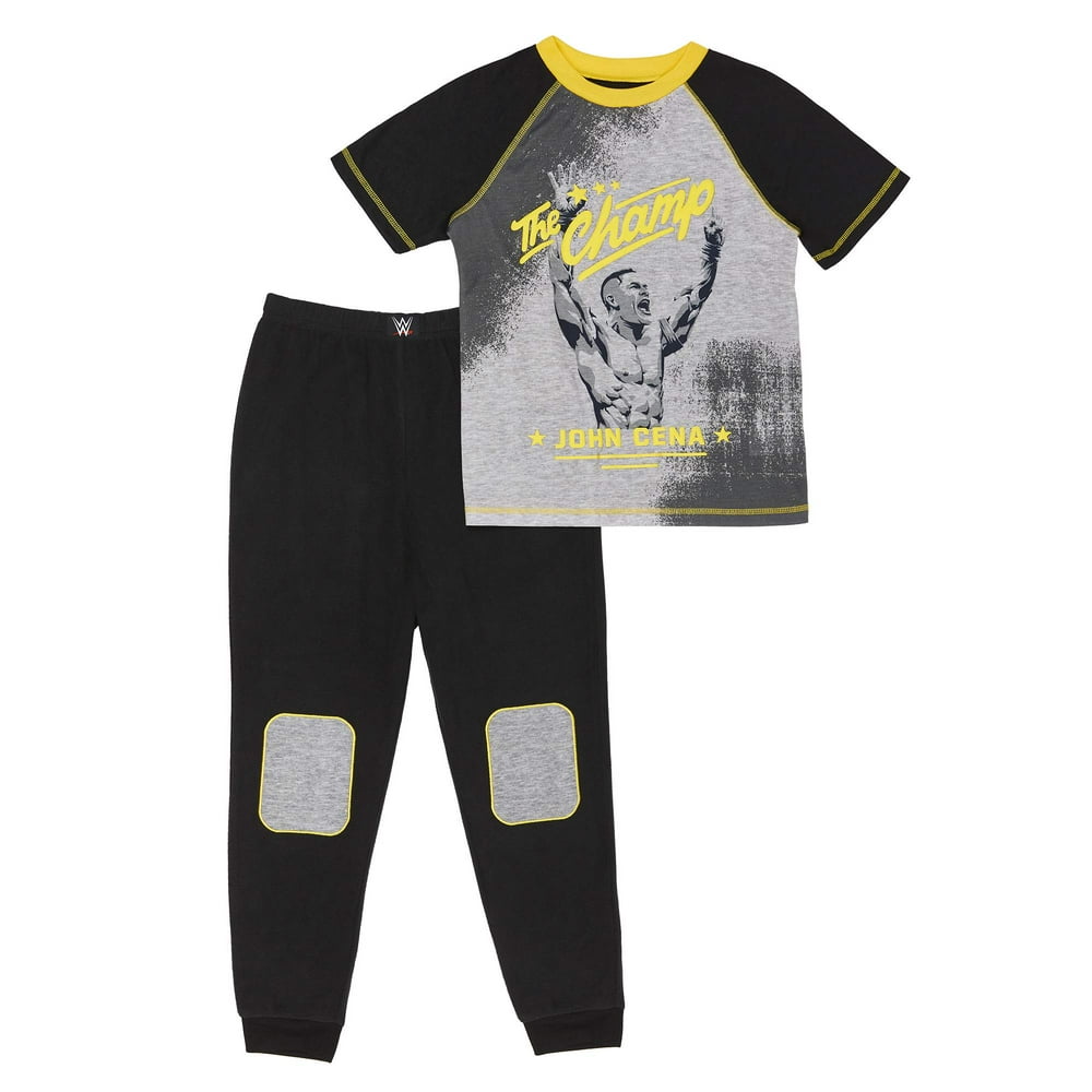 WWE - Boys' WWE John Cena 2 Piece Pajama Sleep Set (Little Boy & Big ...