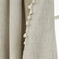 "Yipa Bohemian Window Curtain, Rod Pocket Tassels, Light Filtering ...