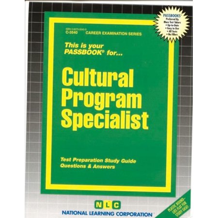Cultural Program Specialist: Passbooks Study Guide (Career Examination ...