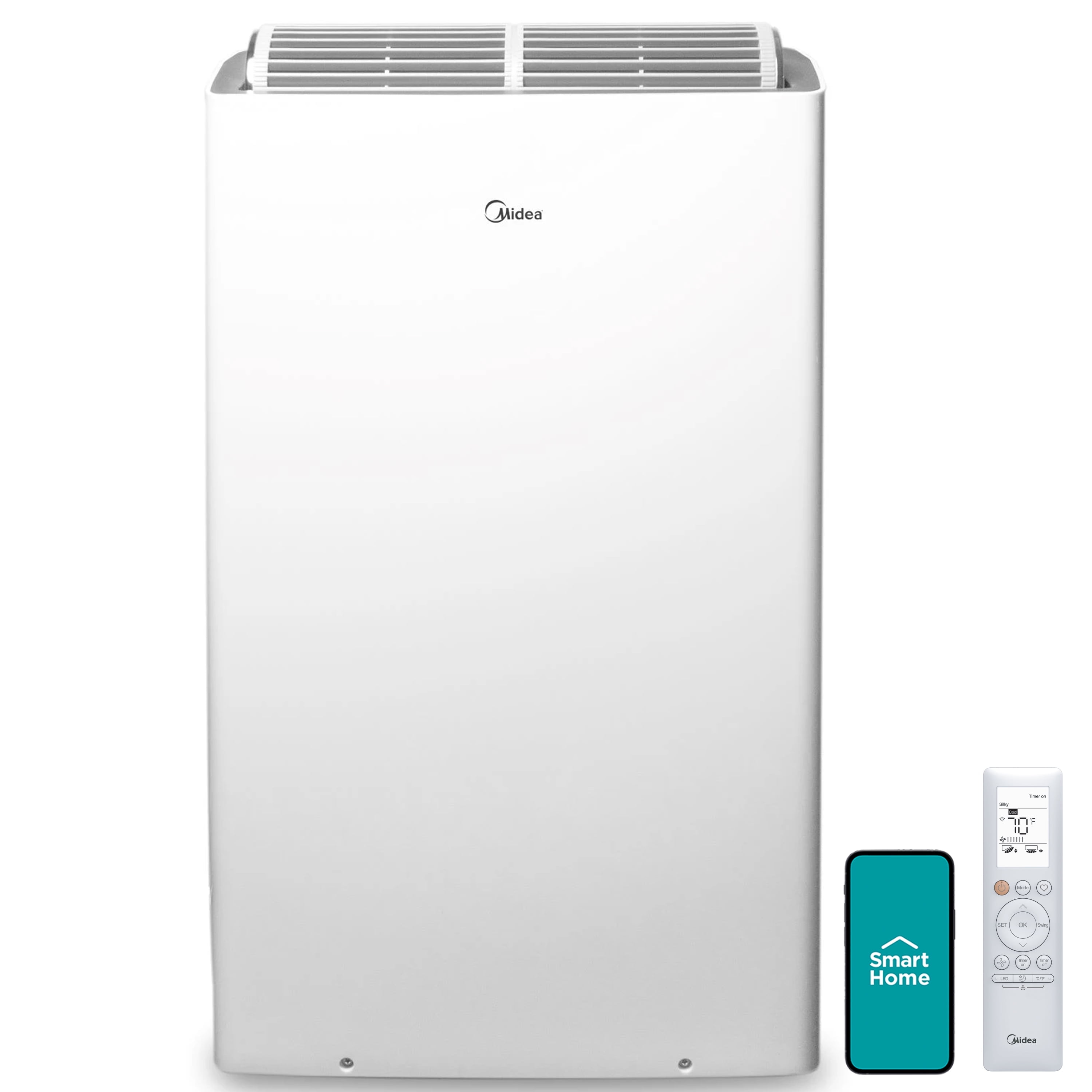 Midea 12,000 BTU Portable Air Conditioner, Inverter Technology, Cooling ...
