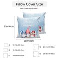Blue Christmas Outdoor Pillow Covers 20x20 Inch Throw Pillow Covers Set ...