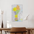 Benin Map Posters Room Aesthetic Poster Print Art Wall Painting Canvas ...