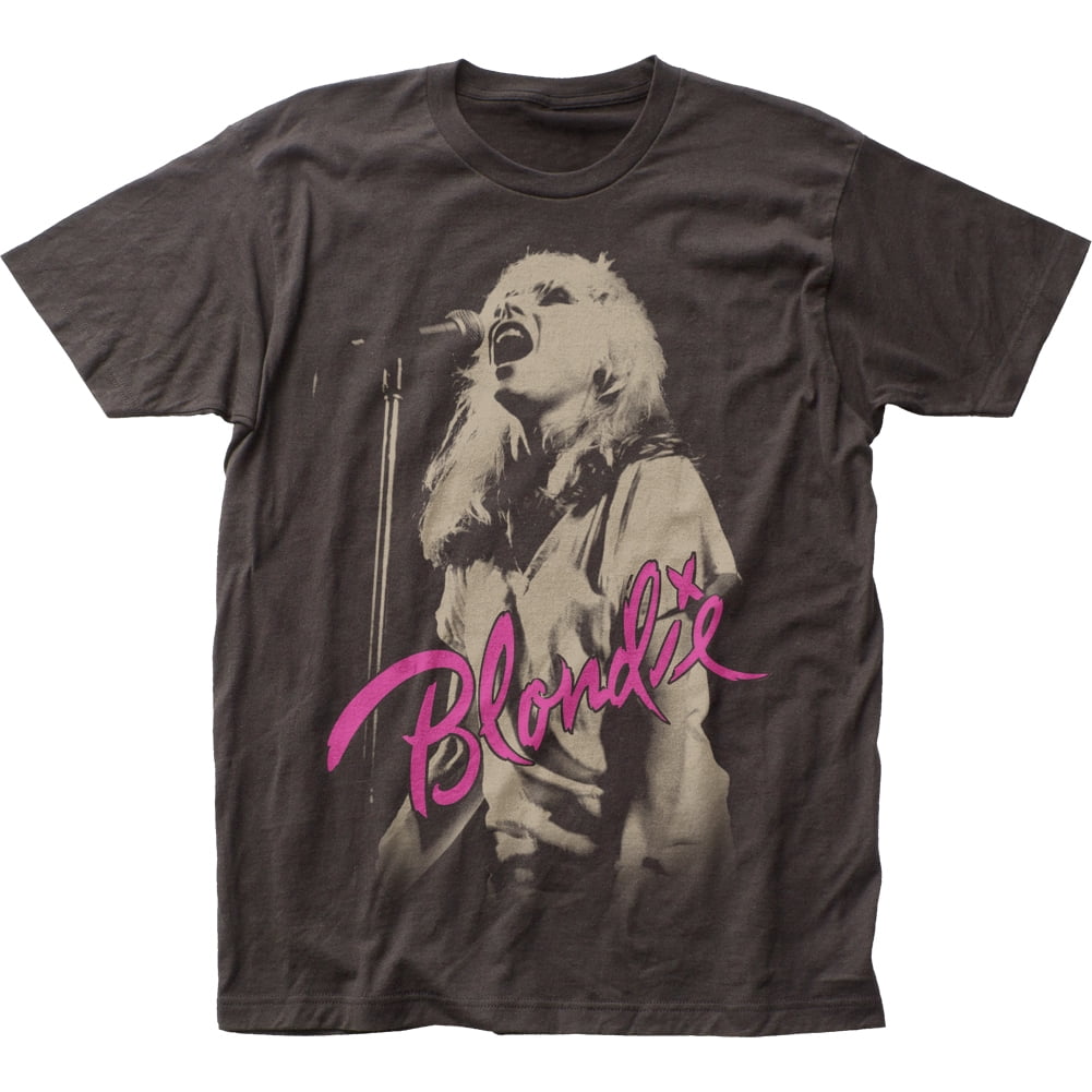 Blondie Rock Band Music Group Mic Adult Fitted Jersey T-Shirt Tee ...