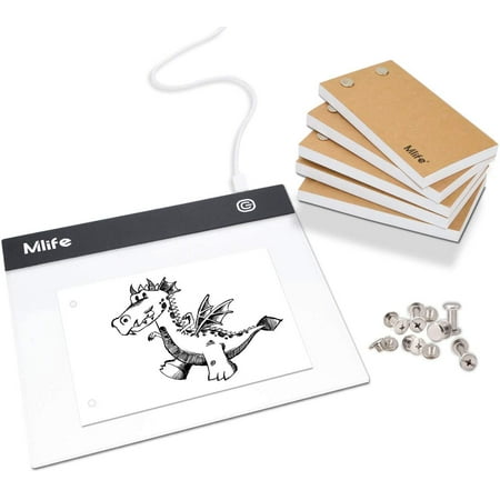 Flip Book Kit - A5 LED Light Box for Drawing and Tracing & 300 Sheets ...