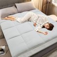 Docred Futon Adult 4 in Portable Full Memory Foam Mattress with Storage ...