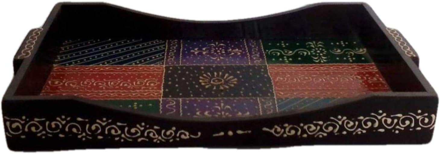India Meets India Handicraft Wooden Serving Tray Serving Platter, Best ...