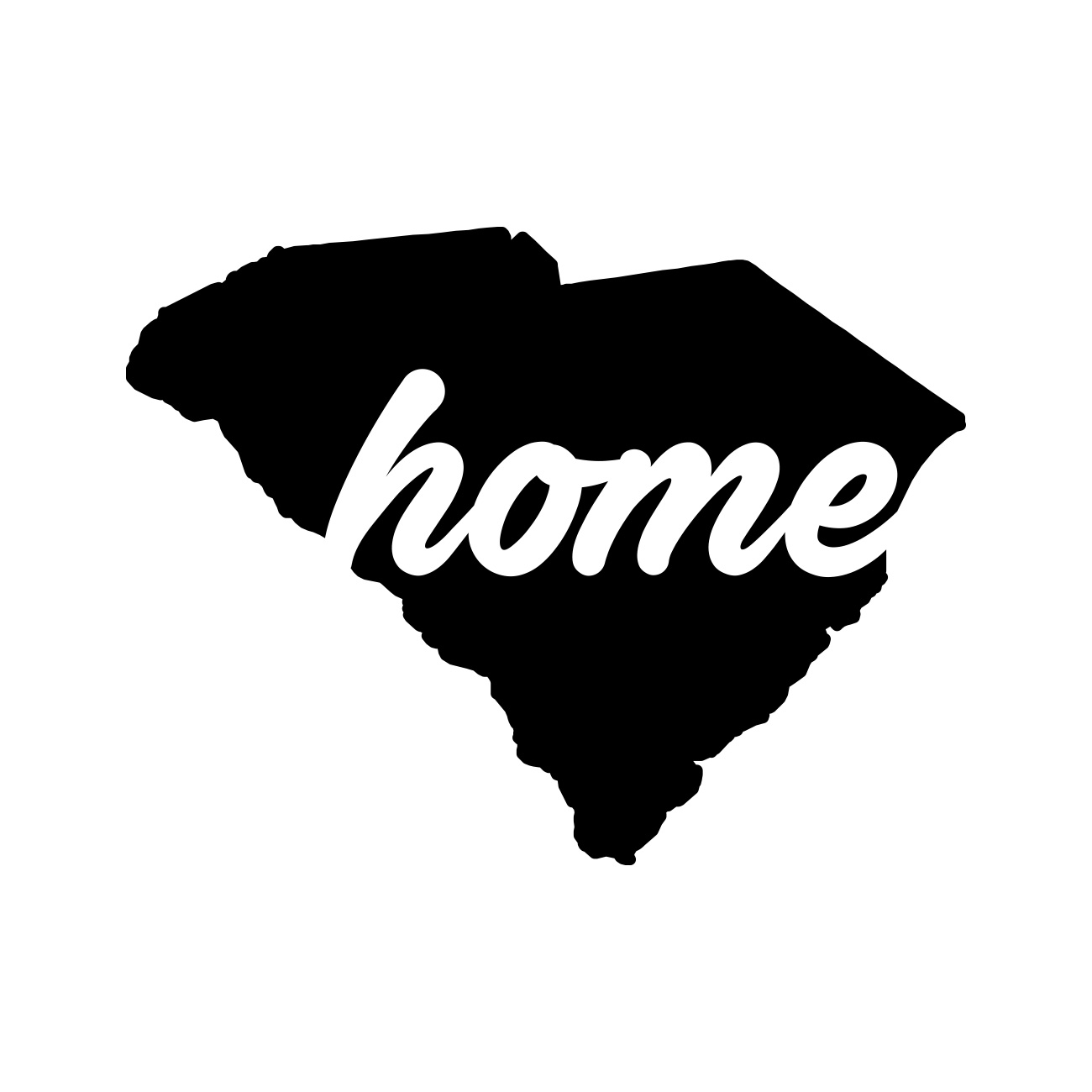 South Carolina Home Sticker Decal Die Cut - Self Adhesive Vinyl ...