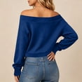 APEXFWDT Off The Shoulder Tops for Women Casual Long Sleeve Lightweight ...