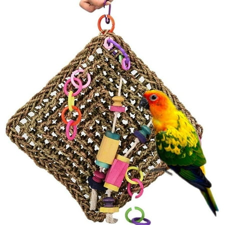 Hanging Rope Climbing Net for Bird Parrot Macaw African Greys Cockatoo ...