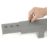 Adjustable Height Leg For 36" Benches, 27-7/8 To 35-3/8, Gray - Walmart.com