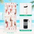 74.8*31.5in Magnetic Beach Towel Sand-Free & Quick Dry with Snap Loop ...