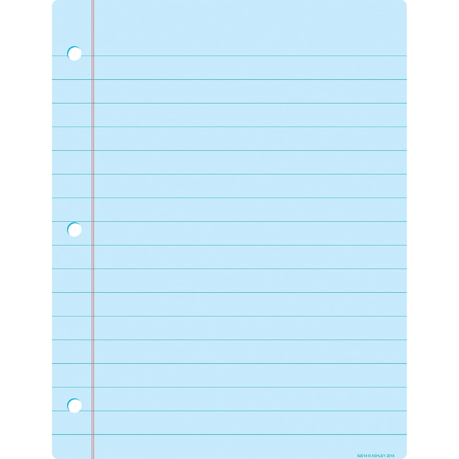 Ashley Productions Smart Poly Big Light Blue Notebook Paper Chart Dry ...