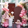 4FT Arch Backdrop Covers, Red Kitchen Chef Wedding Arch Cover Stretchy ...