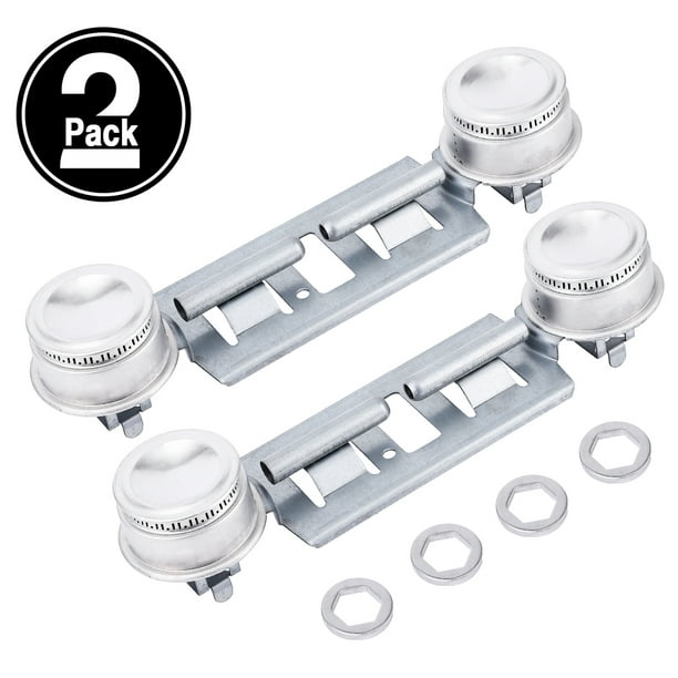 2 Packs WB16K10026 Double Burner Assembly Double Stove Top Burner Kit ...