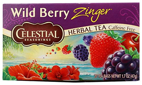 Celestial Seasonings Wild Berry Zinger Tea Bags - 20 ct - Walmart.com