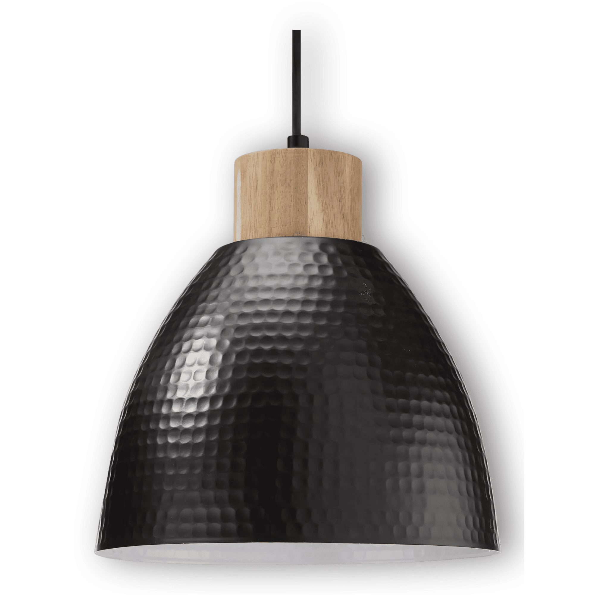 Click here for Bouclair Black Metal And Wood Ceiling Lamp 10.25 X... prices