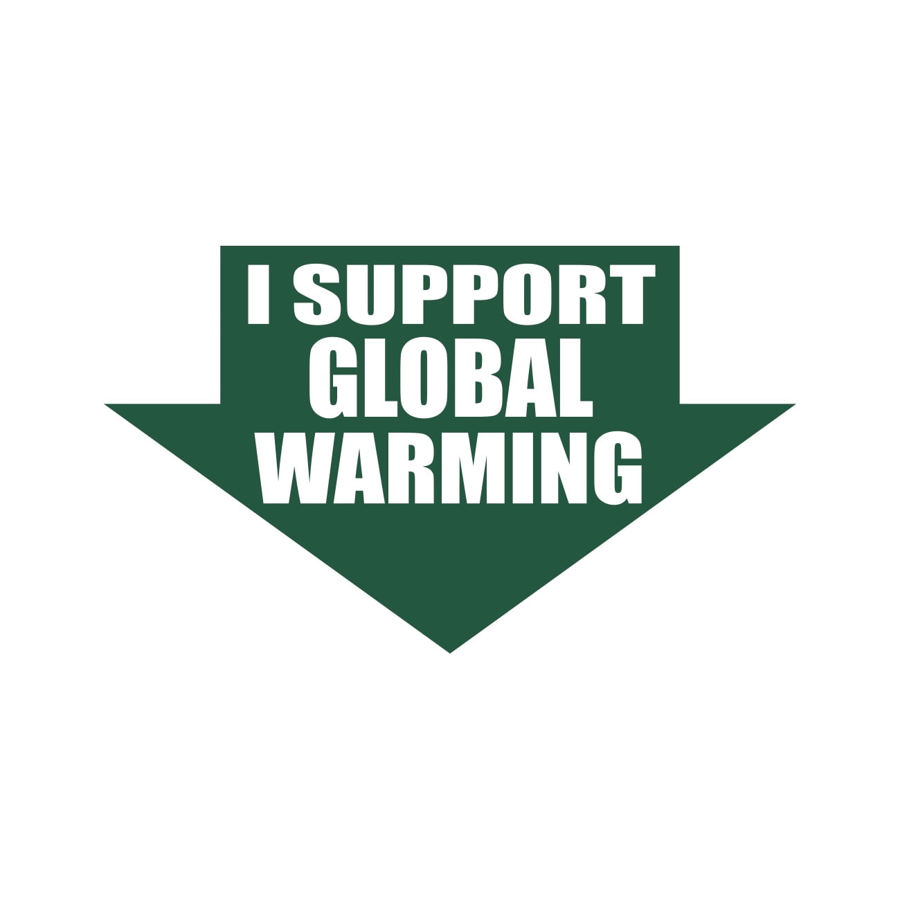 I Support Global Warming Sticker Decal Die Cut - Self Adhesive Vinyl ...