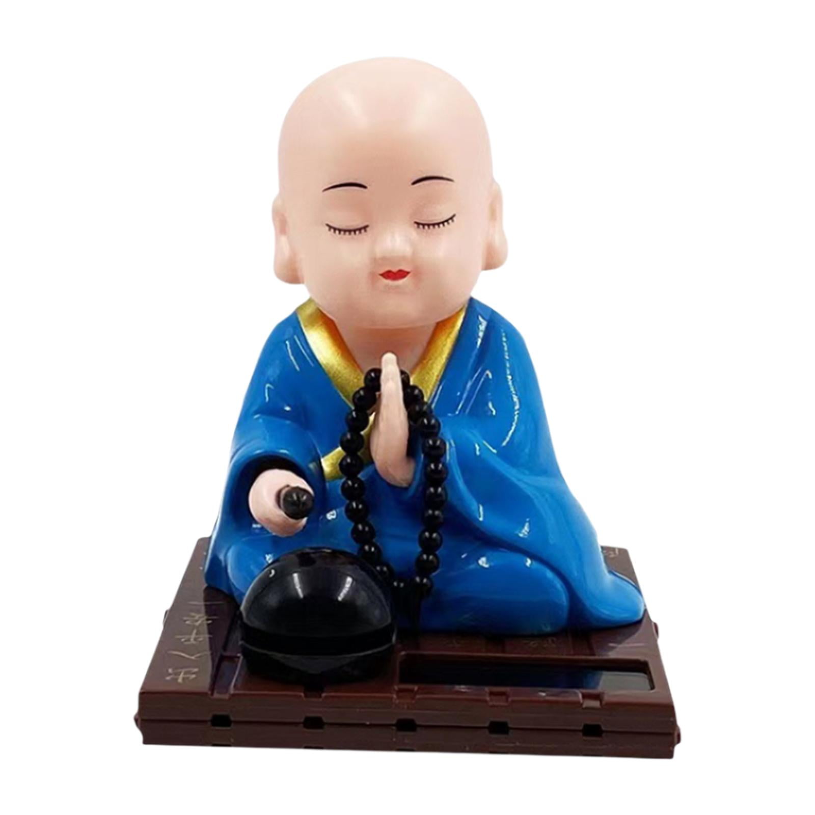 Click here for Luzkey Little Monk Figurine Solar Dancing Toys Car... prices