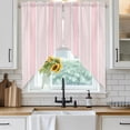 Blush Pink White Stripes Swag Curtain Valance for Window 2 Panels Lines ...