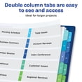 Avery Office Supplies, School Binder Page, Double Column 16 Tab ...