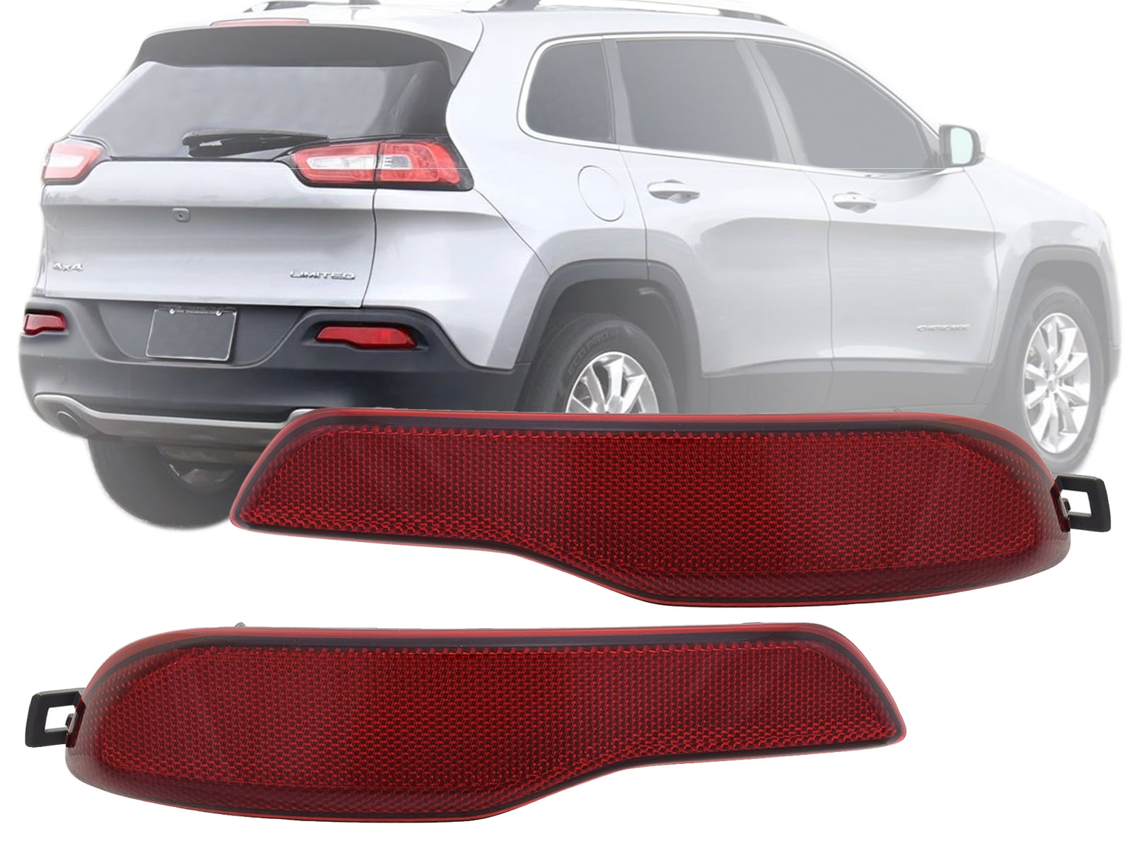 APA Replacement for Rear Bumper Reflector 2014 2015 2016 2017 2018 Jeep ...