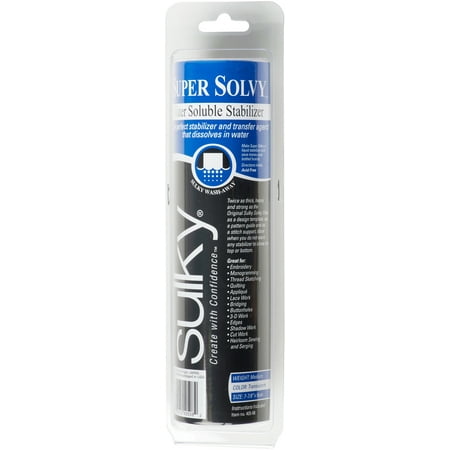 Sulky Super Solvy Water-Soluble Stabilizer Roll-7.875"X9yd - Walmart.com