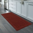 Shop Mainstays Traditional Dylan Solid Olefin Red Indoor Runner Rug, 1 ...