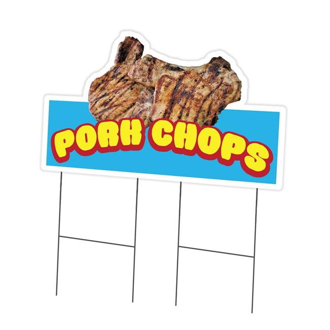 SignMission 24 x 36 in. Yard Sign & Stake - Pork Chops - Walmart.com