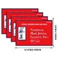 2026 Mah Jongg Card Large Print, 4 PCS Essential Mahjong Card for ...