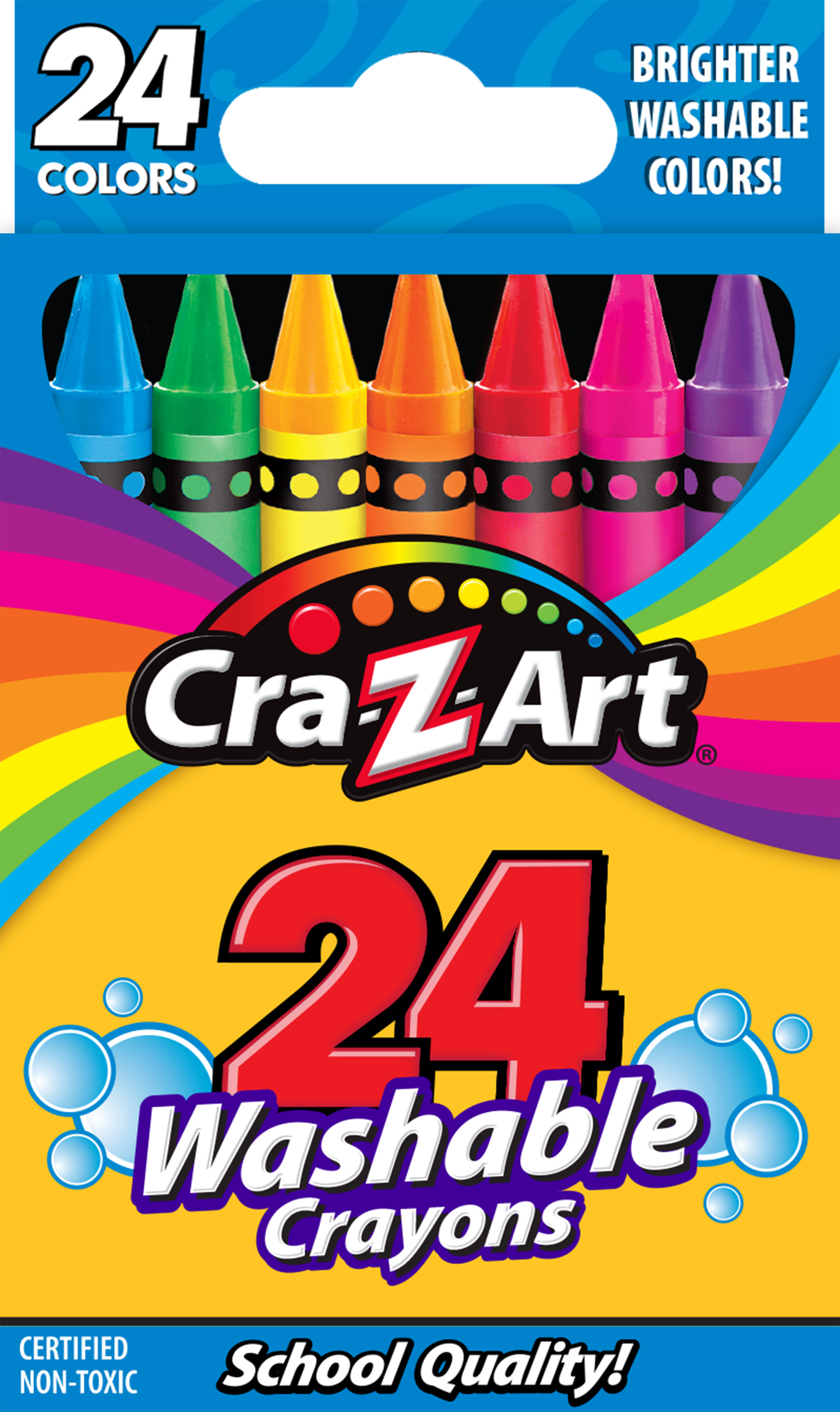 Cra Z Art Washable Crayons 24 Count Holiday Stocking Stuffer