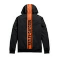 Harley-Davidson Men's Vertical Stripe Hooded Stretch Jacket, Black ...