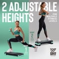 Aerobic Stepper Set with Dumbbells & Measuring Tape, Adjustable Height ...