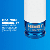 HART 1/2-inch Non-Marring Impact Socket Set (4-Piece), Metric Sockets ...