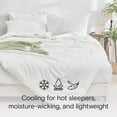 DOZ Cooling Bamboo Comforter, Breathable, Lightweight, Soft, Down ...